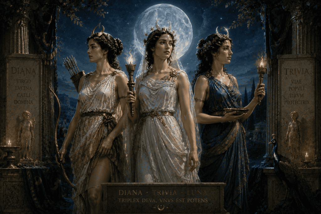 Diana, Trivia, and the Moon: The Triple Goddess