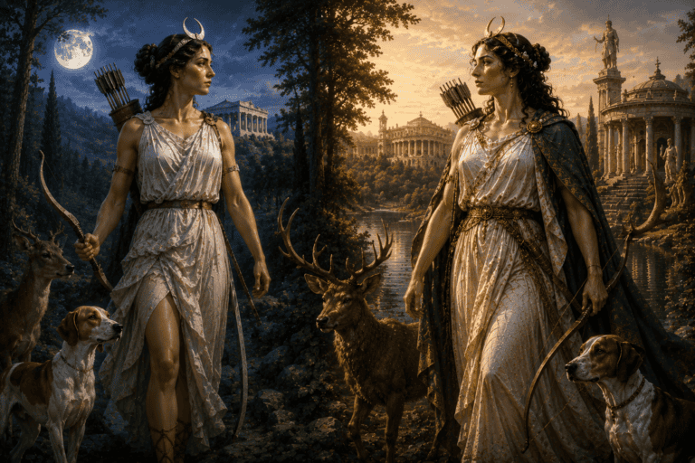 Diana vs Artemis: How Rome Reshaped the Huntress